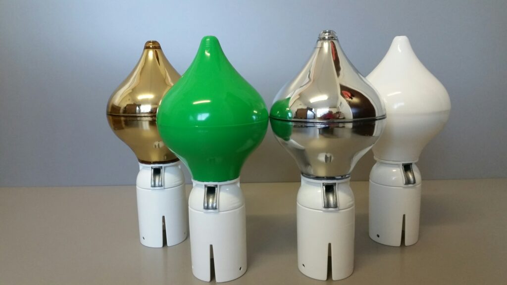 Flagpole onion shaped finials with inserts - Advanced Services